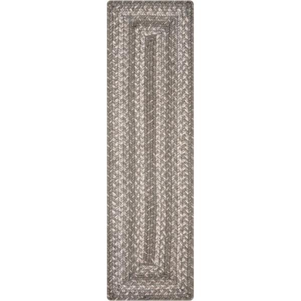 商品名:  Homespice Grey Cloud Jute Braided Stair Tread Rectangular 8" x 28" (Set of 2) Grey Reversible, Rustic, Farmhouse, ...