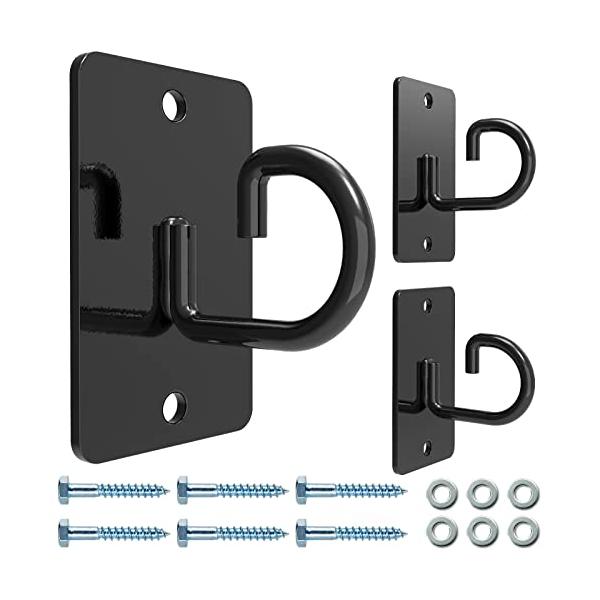 商品名: KOMOHOM(3個セット) 壁マウント ワークアウトアンカー 抵抗バンド 壁アンカー 省スペース 壁マウント ワークアウトアンカー ホームジムワークアウト 体重ストラップ サスペンショントレーニング エクササイズ ストレッチ ヨ...