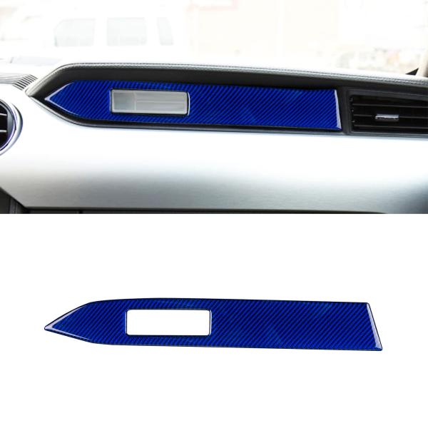商品名:  YAMUDA Compatible with 1PCS Carbon Fiber Sticker Front Passenger Console Panel Trim Strip Accessories for Ford Mus...