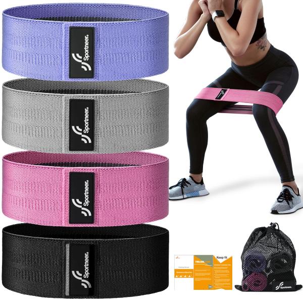商品名:  4 Levels Booty Bands Set: Fabric Resistance Bands for Working Out - Non Slip Exercise Bands for Legs, Hip and Butt...