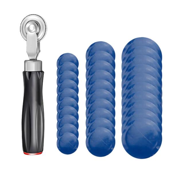 商品名: Miytsya タイヤパッチセット 30個 タイヤ修理デバイス パッチプラグピース カータイヤ ユニバーサルローラー圧縮ステッチツール タイヤとインナーチューブの修理用 (32mm/42mm/58mm x 10個) Miytsya...