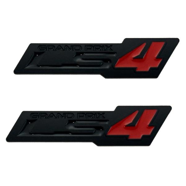 商品名:  Pair Set ZR1 Style LS4 Grand Prix Emblem 3D Fender Badge Sticker Nameplate Decal Replacement for ZR1 (Black Red)ブラ...