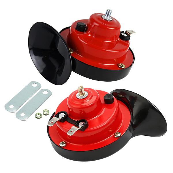 商品名: yonwait Pack-2 300DB スーパーラウドトレインホーン ミニサイズとビッグサウンド カーエアエレクトリックカタツムリダブルホーン 12V防水エアホーン 交換キット 自動車アクセサリー ユニバーサルな自動車/オートバ...