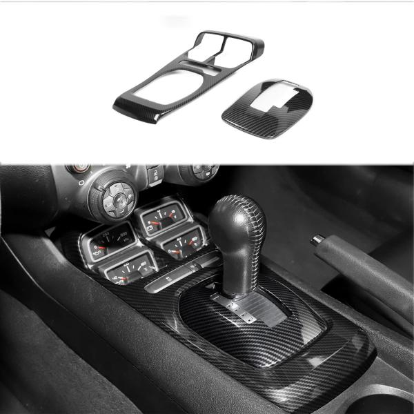 商品名:  RAZPOY for Camaro Gear Shift Panel Cover, 2PCS Center Console Gear Shift Trim Compatible with 2010-2015 Chevrolet ...