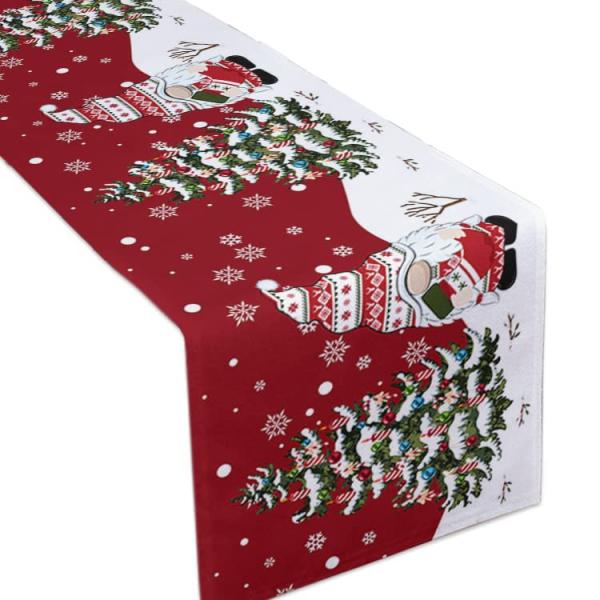 商品名:  Christmas Table Runner 72 Inch Long,Funny Gnome Xmas Tree Snowflake Red Non Slip Washable Table Cloth Dresser Scar...