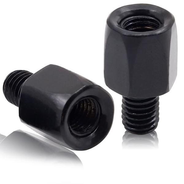 商品名: オートバイバックミラーアダプター 変換ミラーボルトネジ 時計回り/反時計回り オートミラーパーツ M8右手からM8左ねじ2個 Motorcycle Rearview Mirror Adapter Conversion Mirror...