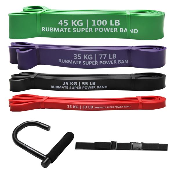 商品名:  Resistance Bands for Working Out; Metal Handler; Adjustable Length Pull Up Resistance Bands; RUBMATE Exercise Band...