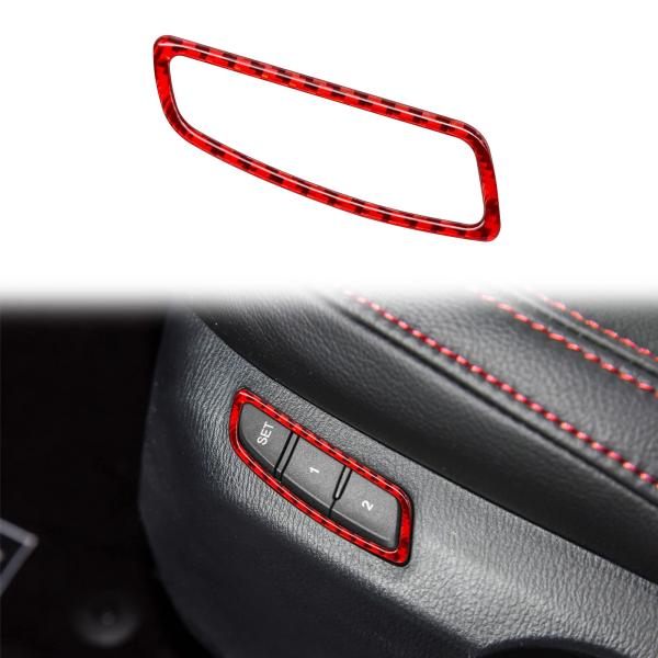 商品名:  nuoozy Compatible with Electric Seat Buttons Frame Panel Cover Trim Carbon Fiber Interior Accessory for 2017 2018 ...