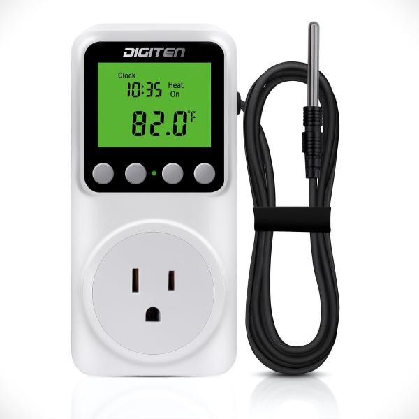 商品名:  DIGITEN Temperature Controller Day/Night Temperature Controlled Outlet Reptile Thermostat Timer Greenhouse Thermos...