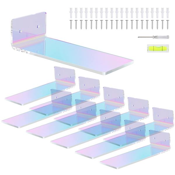 商品名:  MVYAVYUS Colorful Acrylic Floating Sport Shoe Shelves, Wall Mounted Shoe Shelves, Sneaker or Shoe Box Display Shel...