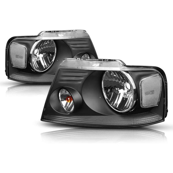 商品名PM PERFORMOTOR PMHL-F150-0408-OH-BC ブラックハウジングヘッドライト交換用 [04-08 フォード F-150/06-08 Mark LTと互換性]PM PERFORMOTOR Black Housi...