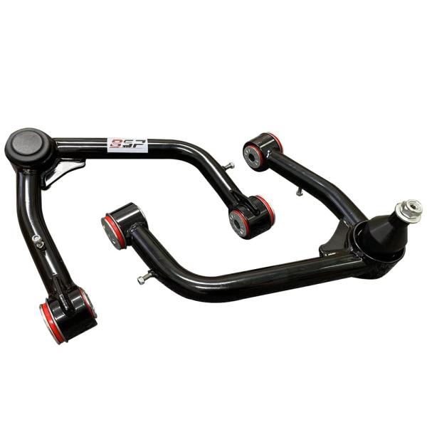 商品名: BST BSSP ペア 鍛造アッパーコントロールアーム 2019-2022 GMC Sierra 1500 &amp; Chevy Silverado 1500 フロント用 2-4インチ リフトキット ポリウレタンブッシングとボー...