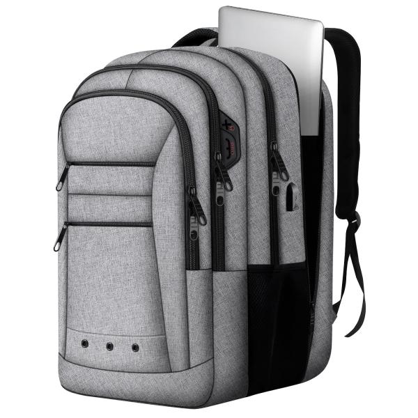 商品名: LCKPENG ノートパソコン用バックパック 17.3 旅行用バックパック グレー, グレー LCKPENG Extra Large Backpack, Big 17 inch Laptop Backpack, TSA Trave...