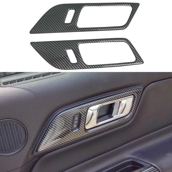 商品名:  AOKIO Interior Handle Switch Frame Cover Door Lock Button Trim for Ford Mustang Accessories 2015 2016 2017 2018 20...