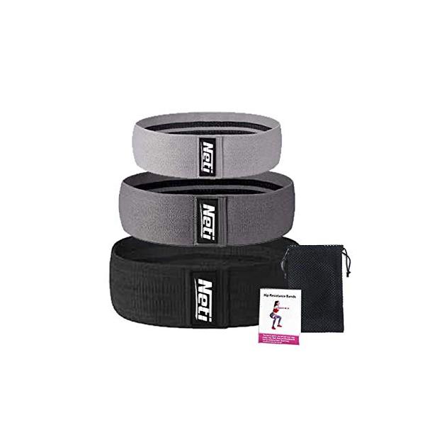 商品名:  NETI Black Fabric Workout Yoga Exercise Resistance Hip Bandsブランド: Neti商品番号: 色: Grey / Dark Grey / Black素材: Polyest...