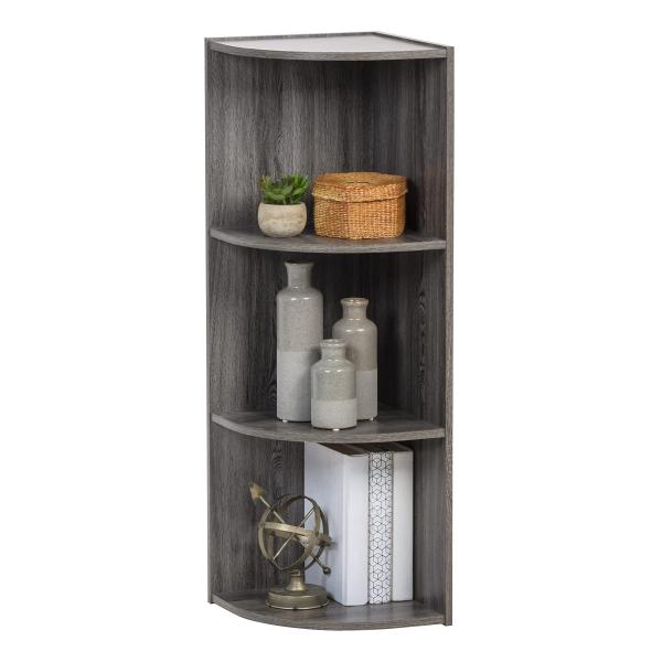 商品名: IRIS USA コーナー本棚 3段 ホームシェルフ アッシュグレー IRIS USA Corner Bookcase, 3-Tiered Home Shelving, Ash Grayブランド: IRIS商品サイズ: 3-Tie...