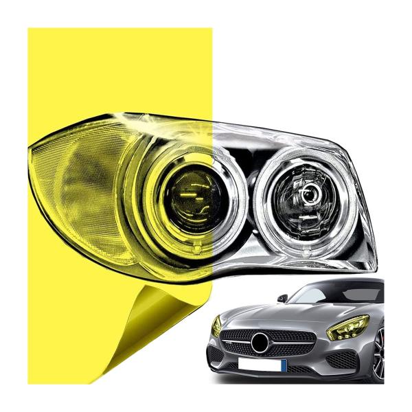 商品名:  Car Headlight Taillight Vinyl Tint Wrap, 11.8''x47.2'' Extra-Wide Smoke Fog Light Stickers, Vehicle Modification S...