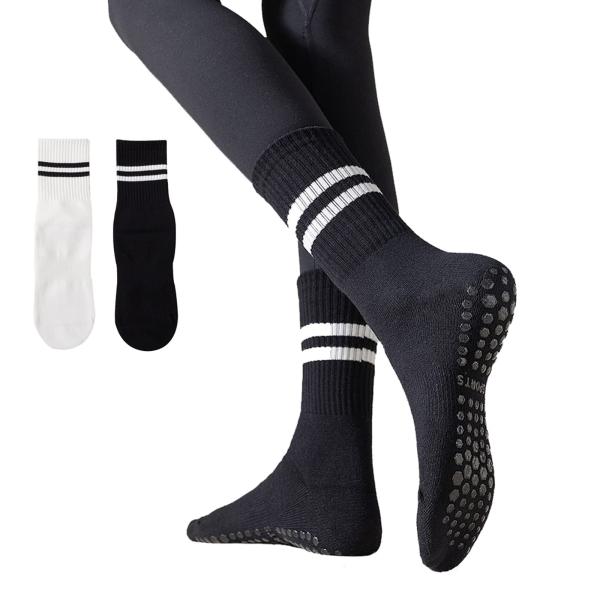 商品名:  JCZANXI Yoga Socks with Grips for Women, Non Slip Grip Crew Socks for Yoga, Pilates, Barre, Dance, Ballet, Workout...