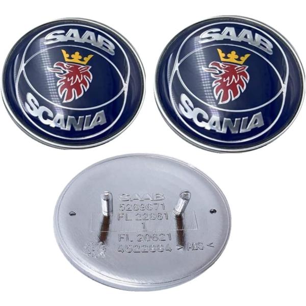 商品名ATIMAX 2個 Scania Saab 9-3 93 900 NG900 9000 フロントバッジ ボンネットエンブレム 50mm 88-02 4522884ATIMAX 2pcs for Scania Saab 9-3 93 9...