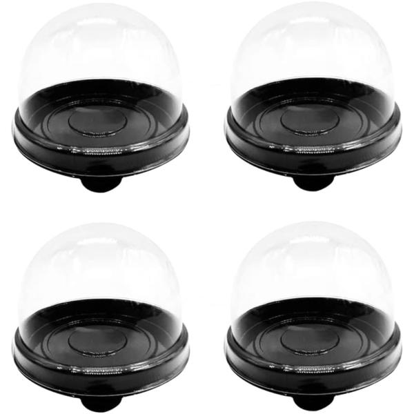 商品名UUYYEO クリアプラスチックカップケーキケース ミニバントケーキボックス ラウンドデザートカップ シングルマフィンホルダー 蓋付きチーズケーキコンテナ ブラック 50個UUYYEO 50 Pcs Clear Plastic Cup...