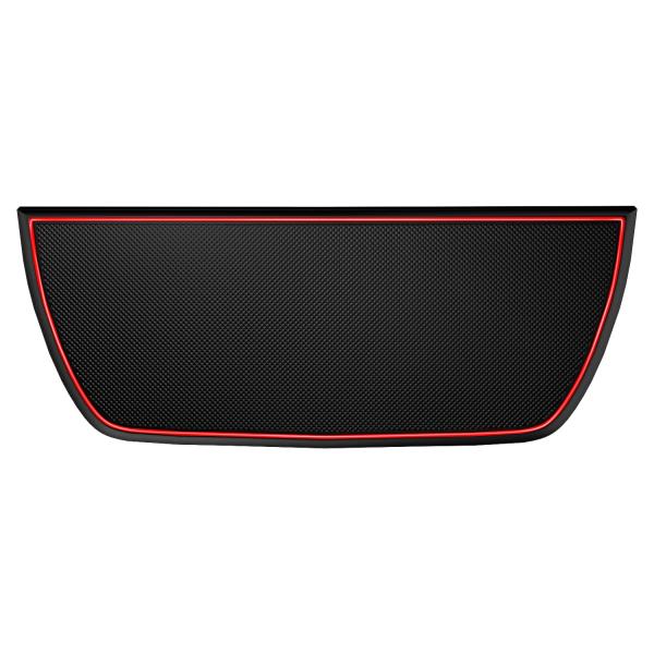 商品名: Asgohme カスタムダッシュマット ラムピックアップ 1500 2500 3500アクセサリー 2011-2018用 アップグレードされたノンスリップダッシュボードパッドカバー (ライナー1枚、レッドトリム) Asgohme ...