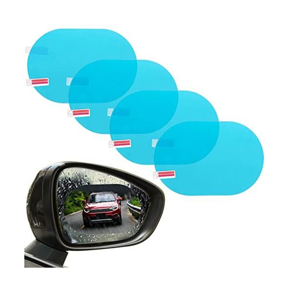 商品名:  4PCS Car Rearview Mirror Film, Waterproof Rainproof Transparent Protective Sticker, HD Protective, Universal Car W...