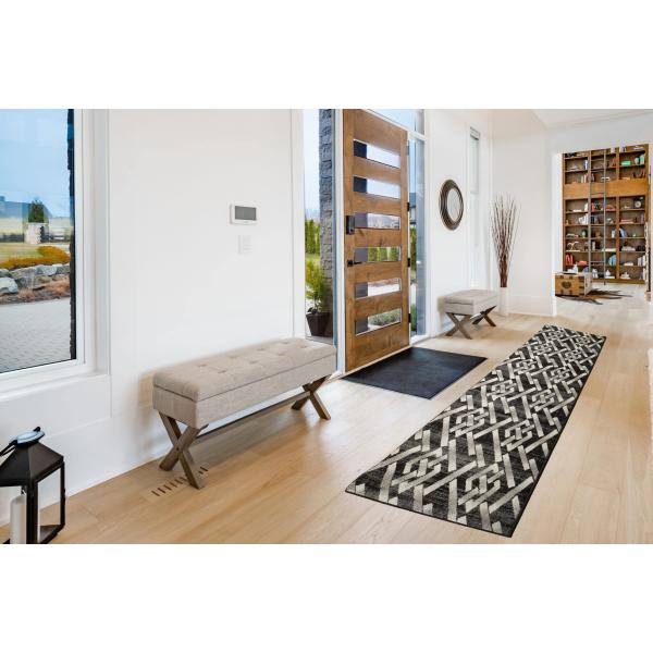 商品名:  ShadesU Smart Custom Size Modern Geometric Design Non-Slip Hallway Runner Rug Carpet Low-Pile 0,3" Non Slip Backed...