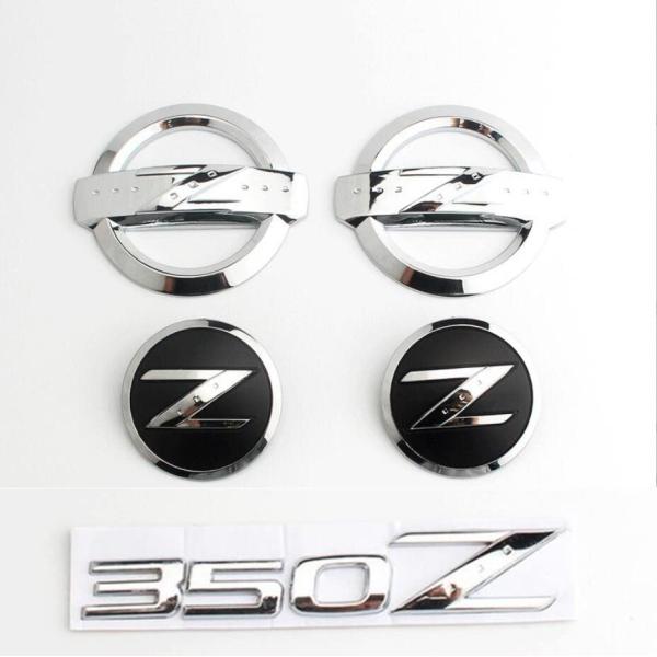 商品名:  ATIMAX 5PCS for Replacement Metal 350Z Badge Kits Car Body Front Rear Fender Black Emblems Badges Stickers 350Z Fa...