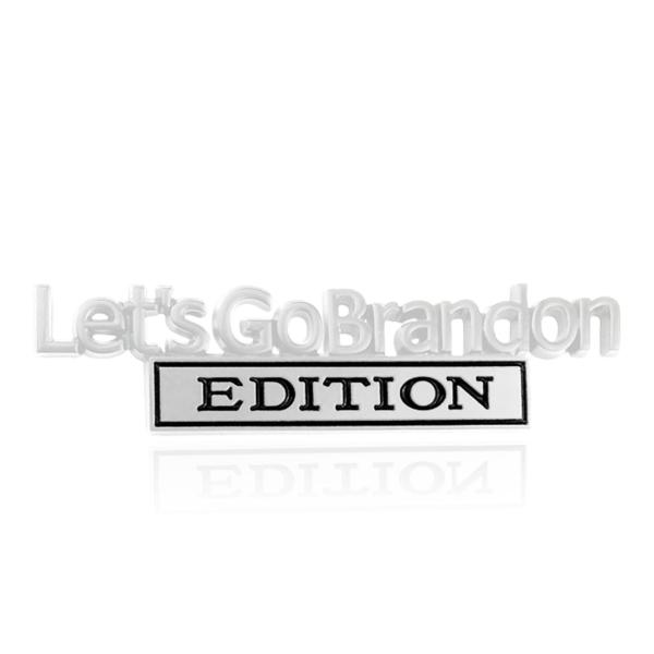 商品名: Let's Go Brandonエディションカーエンブレム、Let's Go Brandonエディションカーデカール、車の外装エンブレムバッジ3Dステッカーデカール、3Dフェンダーバッジデカール、車トラック交換、すべての車に適合 ...