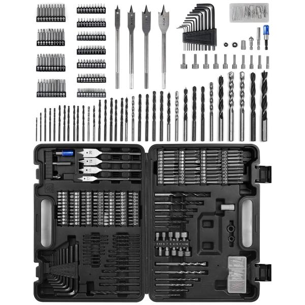 商品名: WESCO ドリルビットセット ドライバービットセット インパクトドライバービットセット 201pcs ドリルセット 木質金属セメントドリル用 WESCO Drill Bit Set, Screwdriver Bit Set, I...