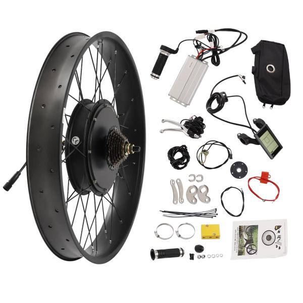 商品名: Harbin-Star 電動自転車モーターキット 48V 1000W 26インチ 後輪 パワフルモーター Eバイク 変換キット LCDディスプレイ付き Harbin-Star Electric Bike Conversion Ki...