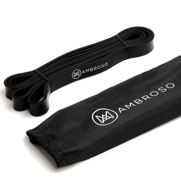 商品名:  Ambroso Black Resistance Exercise Band, Home Gym Workout Equipment for Strength Training, Stretching, Calisthenics...