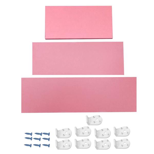 商品名:  Hoement Assembly Home Sundries Bath Shelving Hanging Wall- Three- Standard Space Mounted Shampoo Bathroom Pink Sav...