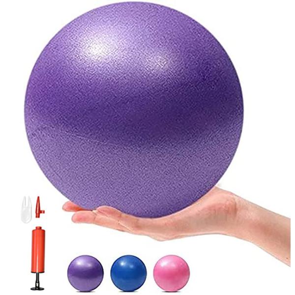 商品名:  MOMPLUS 8 Inch Exercise Pilates Mini Yoga Balls Barre Small Bender for Home Stability Squishy Training Physical Th...