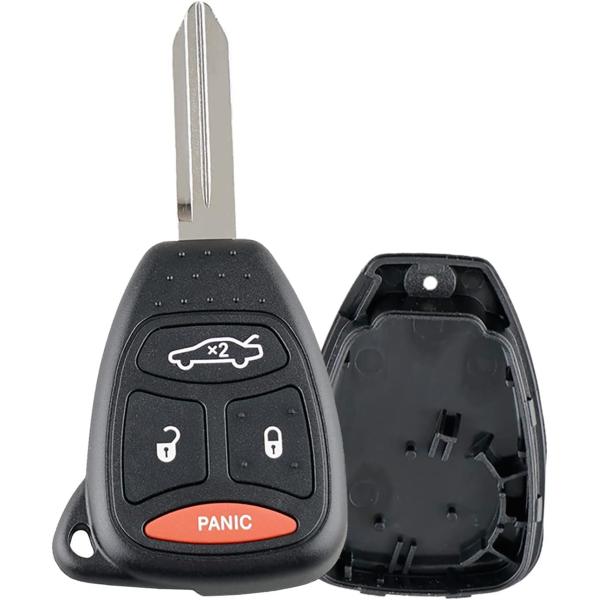 商品名TOP-VIGOR 4ボタン ノーカット キーフォブシェルケース リモートコントロールキーケース シェル交換用 KOBDT04A クライスラー用 ダッジ用 ジープ用TOP-VIGOR KOBDT04A 4 Buttons Uncut ...