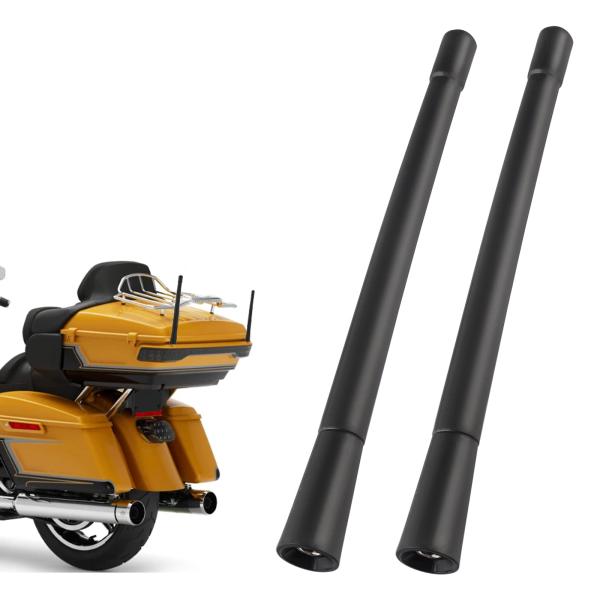 商品名: SKYJDM オートバイ用ショートアンテナ 2パック 7インチ ハーレーダビッドソン 1989-2022 ストリート ロード CVO トライク ツーリング グライド ウルトラリミテッド FM/AM受信用ラバーアンテナ SKYJDM...