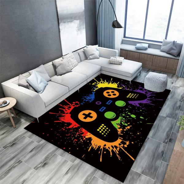 商品名:  Gamer Controller Gaming Art Modern Area Boys Rug Anti-Slip Entry Carpet Gamer Doormat Throw Floormat Indoor Outdoo...