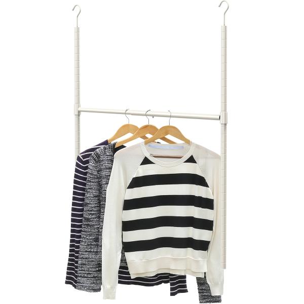 商品名: SimpleHouseware クローゼット吊り下げロッド 調節可能 ホワイト SimpleHouseware Adjustable Closet Hanging Rod, Whiteブランド: Simple Houseware商...