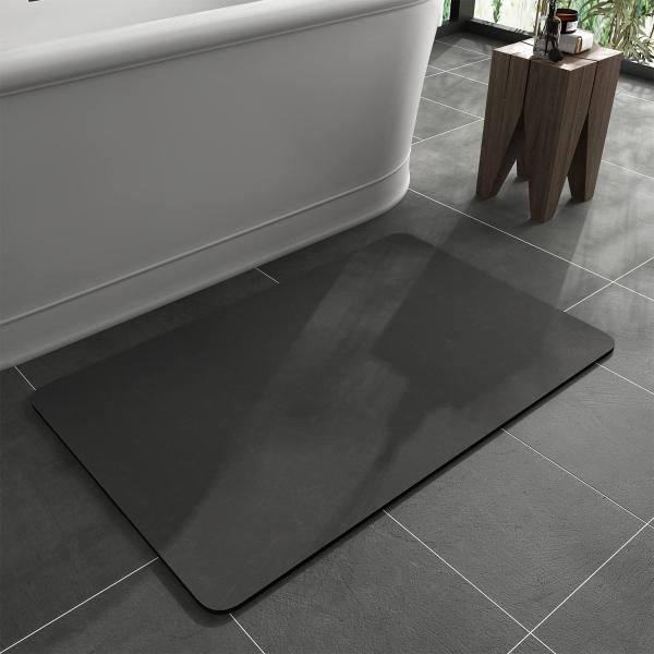 商品名:  MontVoo -Bath Floor Mat -Rubber Non Slip Quick Dry Super Absorbent Thin Bathroom Rugs Fit Under Door-Washable Rug ...