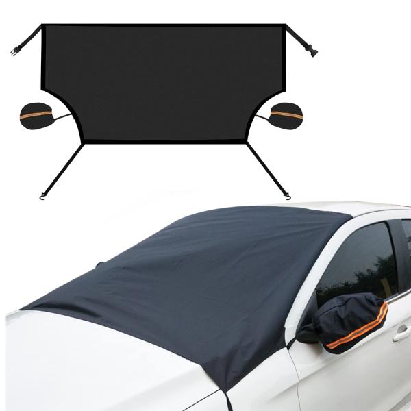 商品名: HAOBO フロントガラスカバー 氷と雪用 フロントガラススノーアイスカバー サイドミラーカバー付き フロントガラスフロストカバー フロントガラスフロストカバー 氷除去ワイパープロテクター ほとんどの車、SUVに対応 HAOBO ...