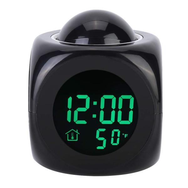 商品名: AUHX デジタル時計 投影時計 LCDディスプレイ 音声投影時計 温度表示付き ホームデコ リビングルーム用 AUHX Digital Clock, Projection Clock LCD Display Voice Proj...