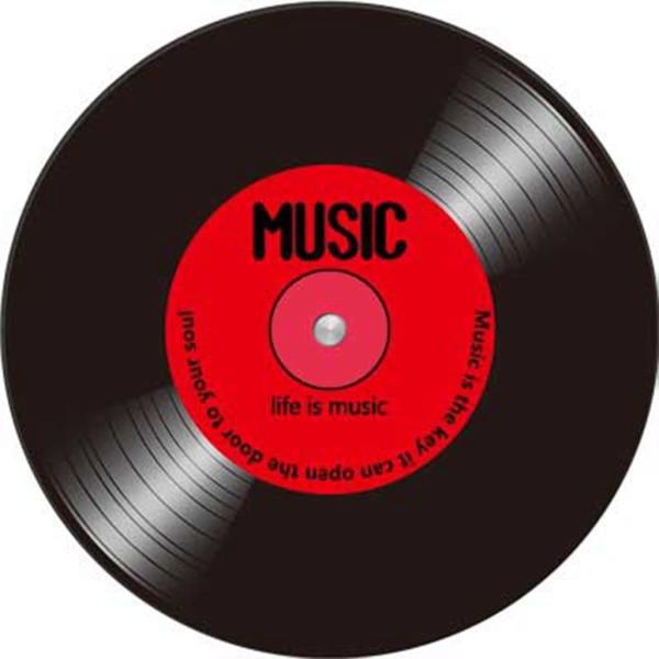 商品名:  Music Record Black Round Area Rug, Vinyl Record Pattren Floor Mat, Antique Non-Slip Sofa Chair Cushion, Home Study...