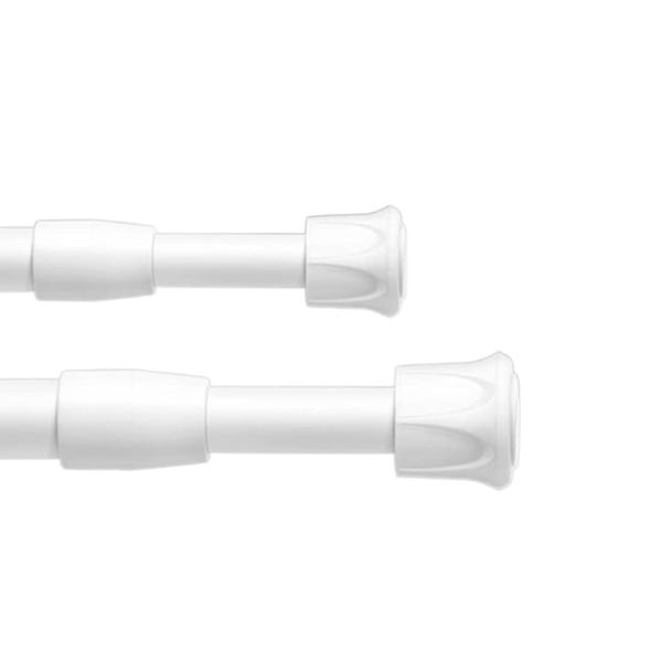 商品名: 調節可能なスプリングテンションカーテンロッド 2個パック 食器棚バー用 ホワイト 拡張可能 スモール ショート 15.7-28インチ スプリングテンションクローゼットロッド シャワー バスルーム 窓 ワードローブ用 2 Pack ...