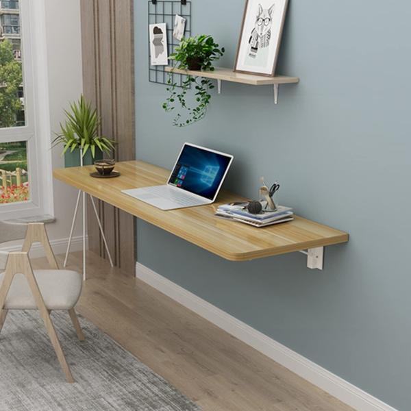 商品名:  Wall Mounted Folding Table,Folding Wall Mounted Desk Drop-Leaf Table, Space Saving Fold Down Floating Desk for Stu...