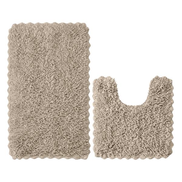商品名:  THE BEER VALLEY 100% Cotton Tufted Bathmat Anti Slip 2pcs Set of 20 x20 and 20"x32" -Sandブランド: THE BEER VALLEY商品サイ...