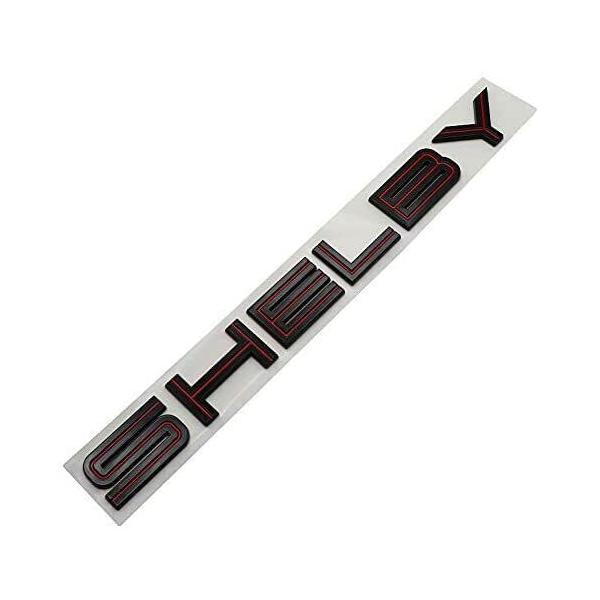 商品名:  ATIMAX 1PCS for Shelby Letter Emblem Badge Rear Trunk Sticker Decal (Black/Red)ブランド: ATIMAX高さ: 18cm横幅: 6cm奥行: 1cm重...