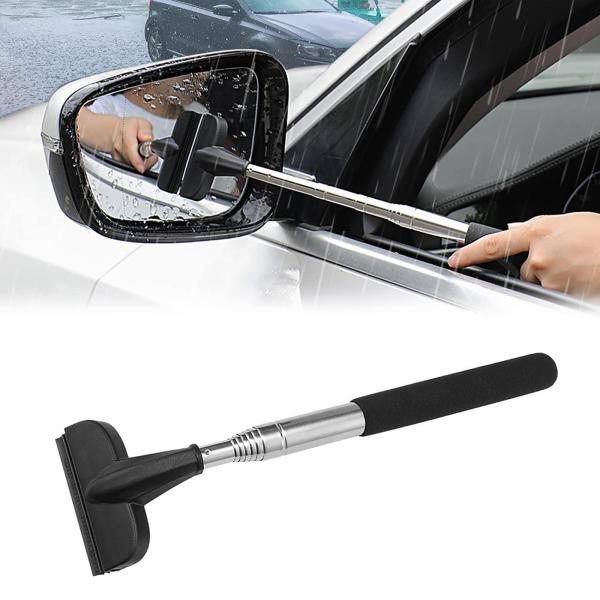 商品名: 車用リアビューミラーワイパー ミニリアビューポータブルミラーワイパー スクイージー付き 除染 水ミスト除去 伸縮式バックミラーワイパー 自動ホームウィンドウクリーニング用 Car Rear-View Mirror Wiper,Mi...