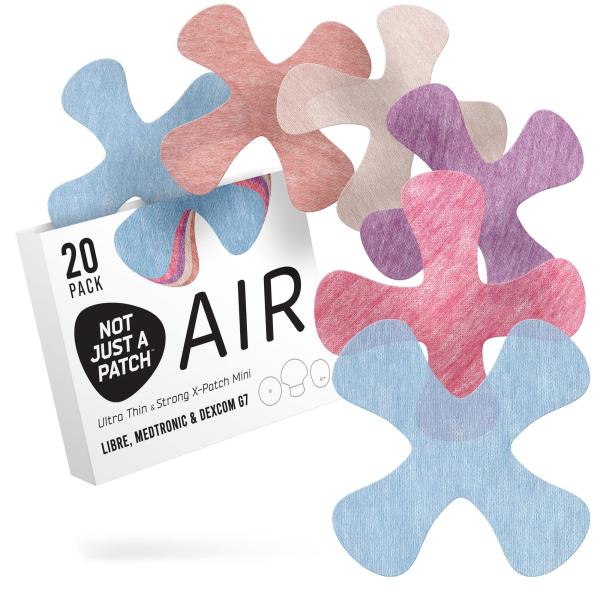 商品名:  Not Just A Patch Air X-Mini (20 Pack) - Thin, Strong and Light Dexcom G7, Libre 2 Sensor Covers - Ultra-Long 14 Da...