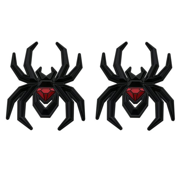 商品名:  2pcs Custom New Spider Emblems 3D Fender Rear Door Badges Sticker Replacement for F-150 Silverado Sierra RAM Black...