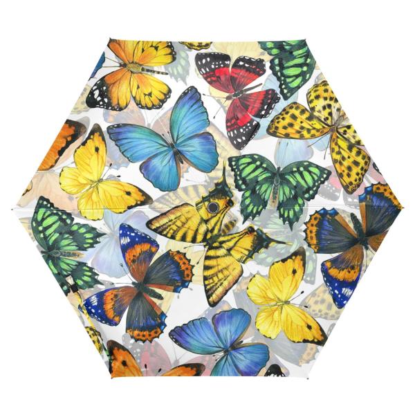 商品名:  ZENWAWA Travel Umbrella (Colorful Ink Butterfly) Auto Open and Close, Automatic Umbrellas with Case Pouch for Rain...